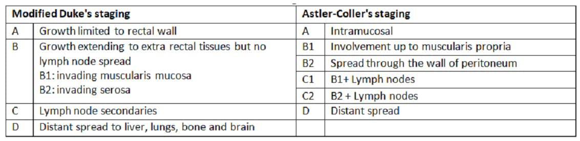 dukes classification - New