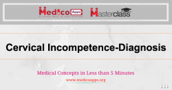 Cervical Incompetence-Diagnosis - New